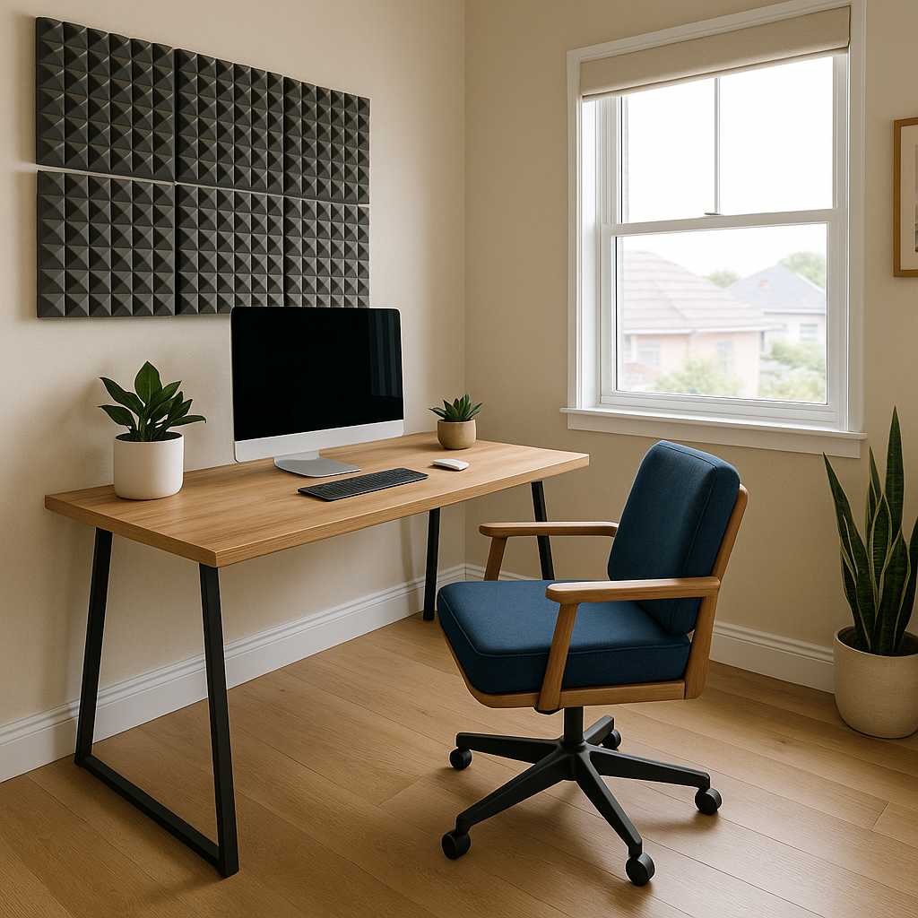 Transform Your Perth Home Office with Custom Foam Seating & Sound Pane